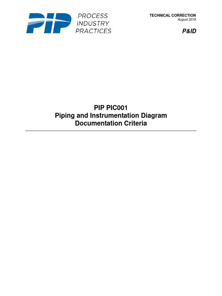 PIP PIC001 Piping and Instrumentation Diagram Documentation Criteria ...