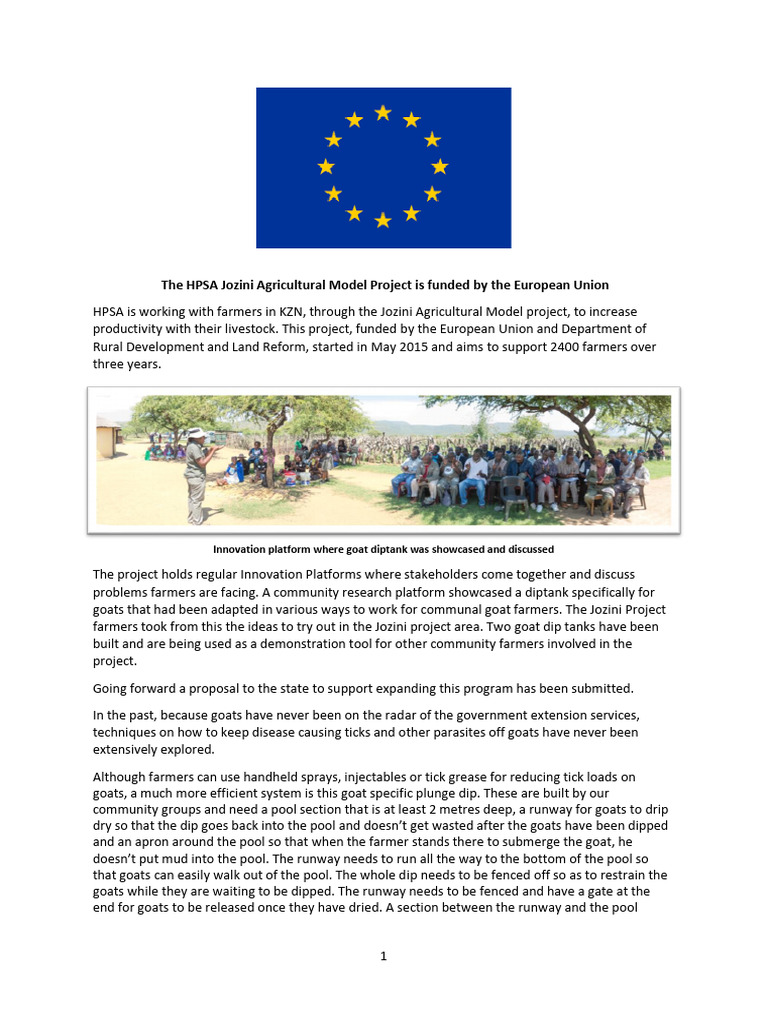 Goat Dip Tank | PDF | Farmer | Goat