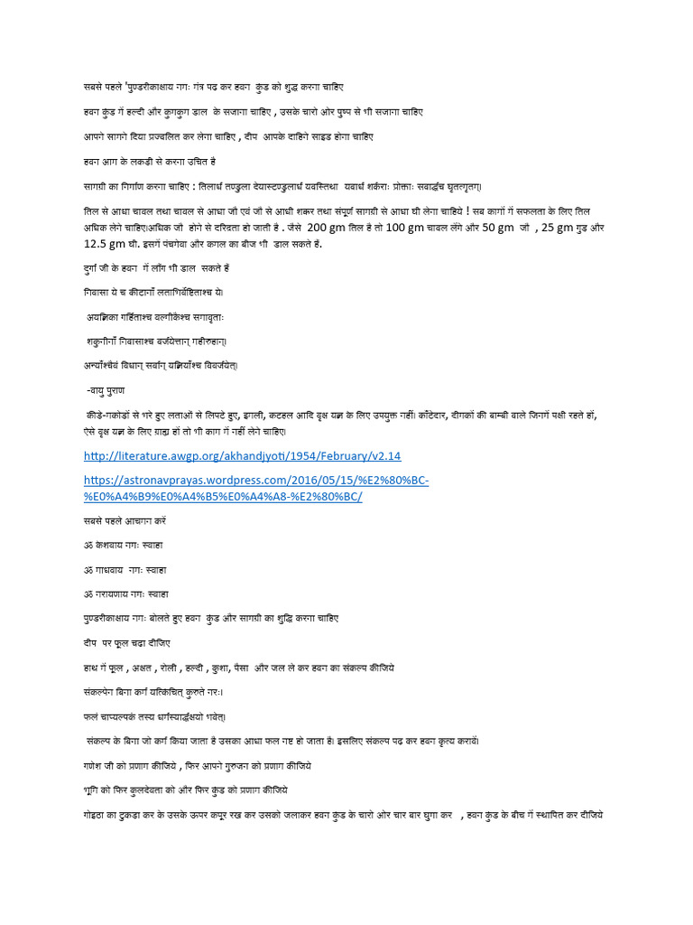 Hawan Vidhi For Everyone | PDF