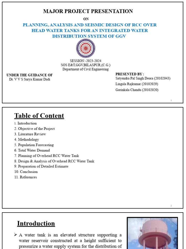 Major Project | PDF | Forecasting | Water Supply Network
