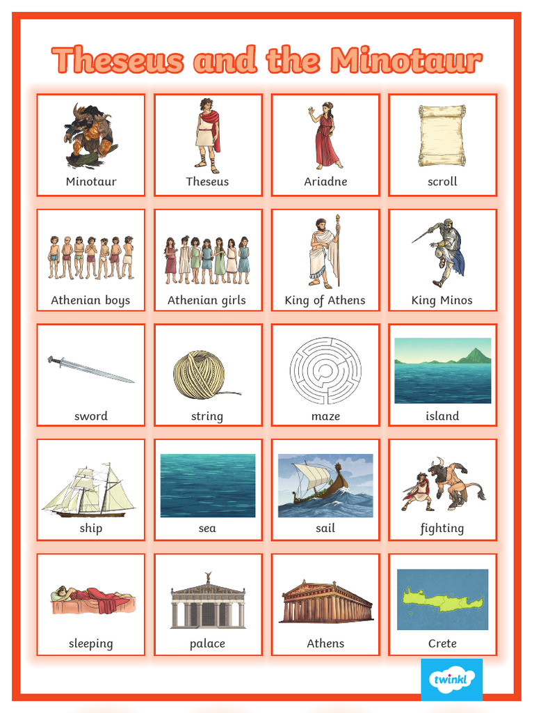 Theseus and the Minotaur Storybook | PDF
