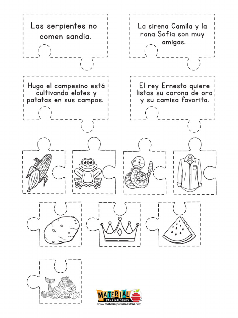 3.rompecabezas de Oraciones | PDF