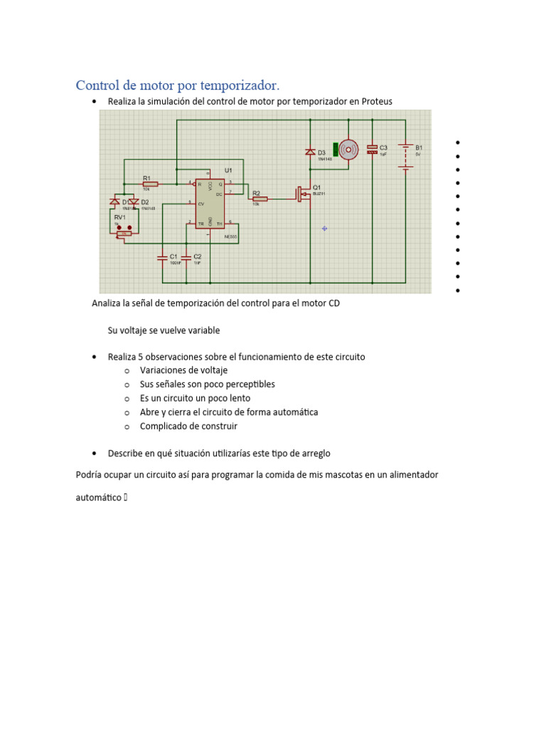 Control de Motor Por Temporizador | PDF