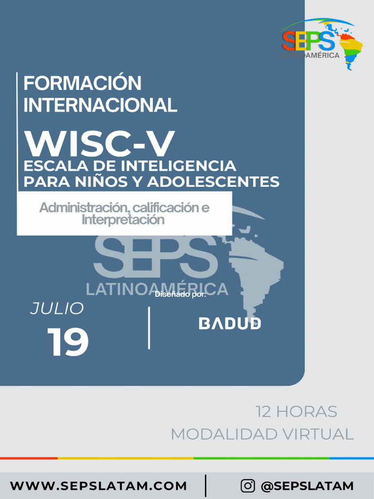 Brochure WISC-V | PDF