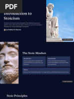 The Stoic Handbook for Self-Improvement | PDF | Stoicism | Mindfulness