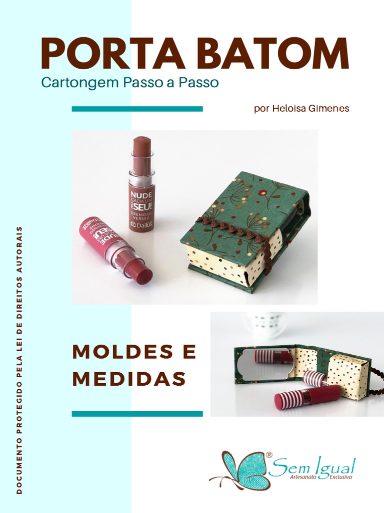 Molde de Porta Batom para Imprimir | PDF