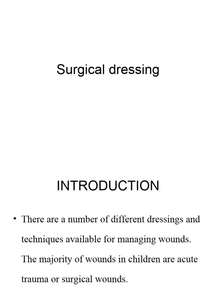 Surgical Dressing | PDF