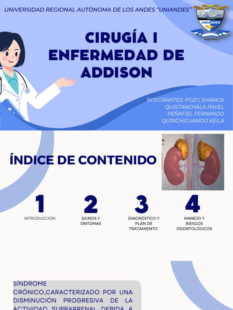 enfermedad de ADDISON | Descargar gratis PDF | Glándula suprarrenal | Cortisol