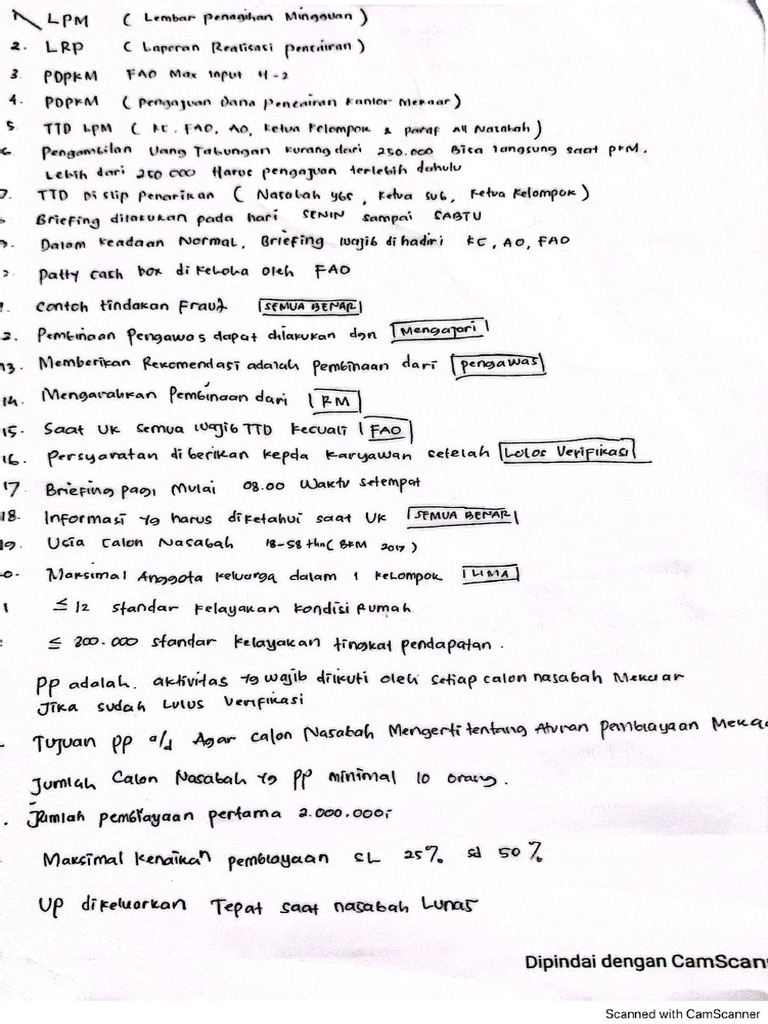 Catatan Penting | PDF