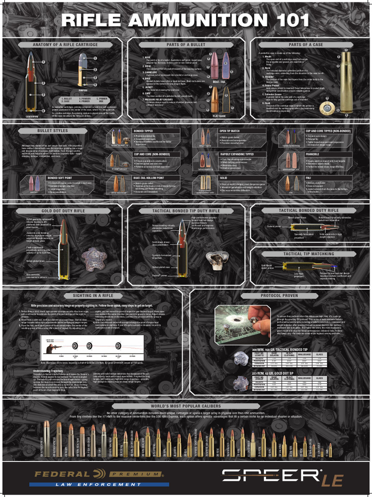 Understanding Rifle Ammunition Basics | PDF | Cartridge (Firearms) | Bullet