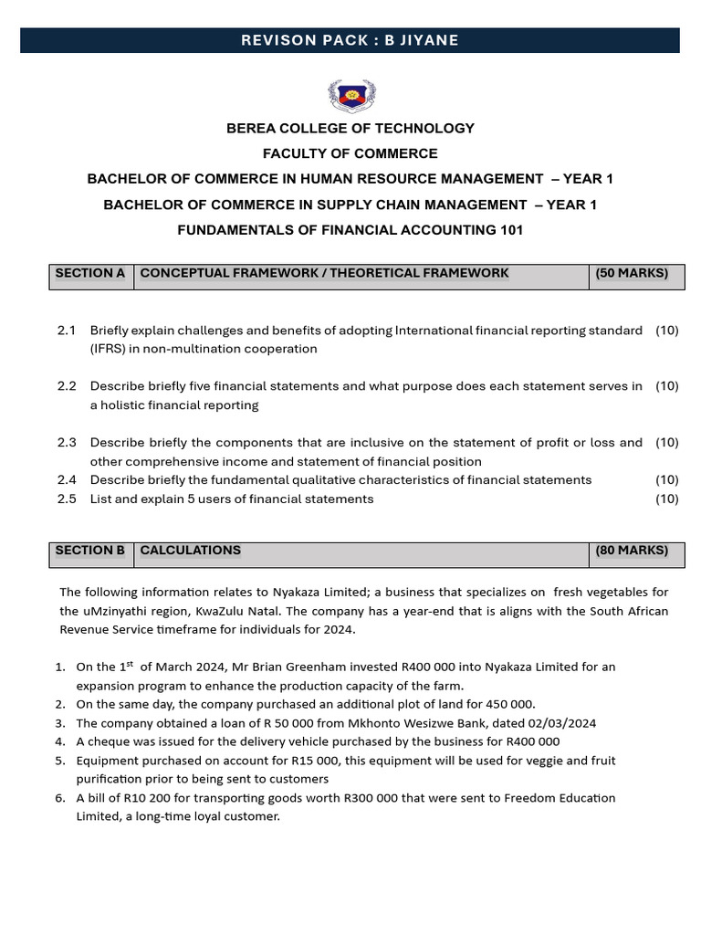 REVISION PACK | PDF | Dividend | Taxes