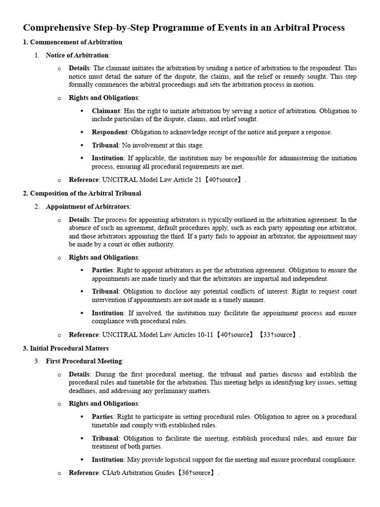 Comprehensive Step | PDF | Arbitration | Discovery (Law)
