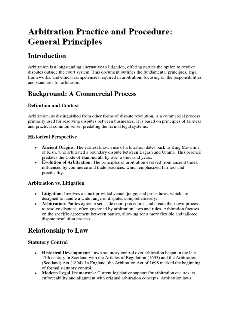 Arbitration Practice and Procedure | PDF | Arbitration | Equity (Law)