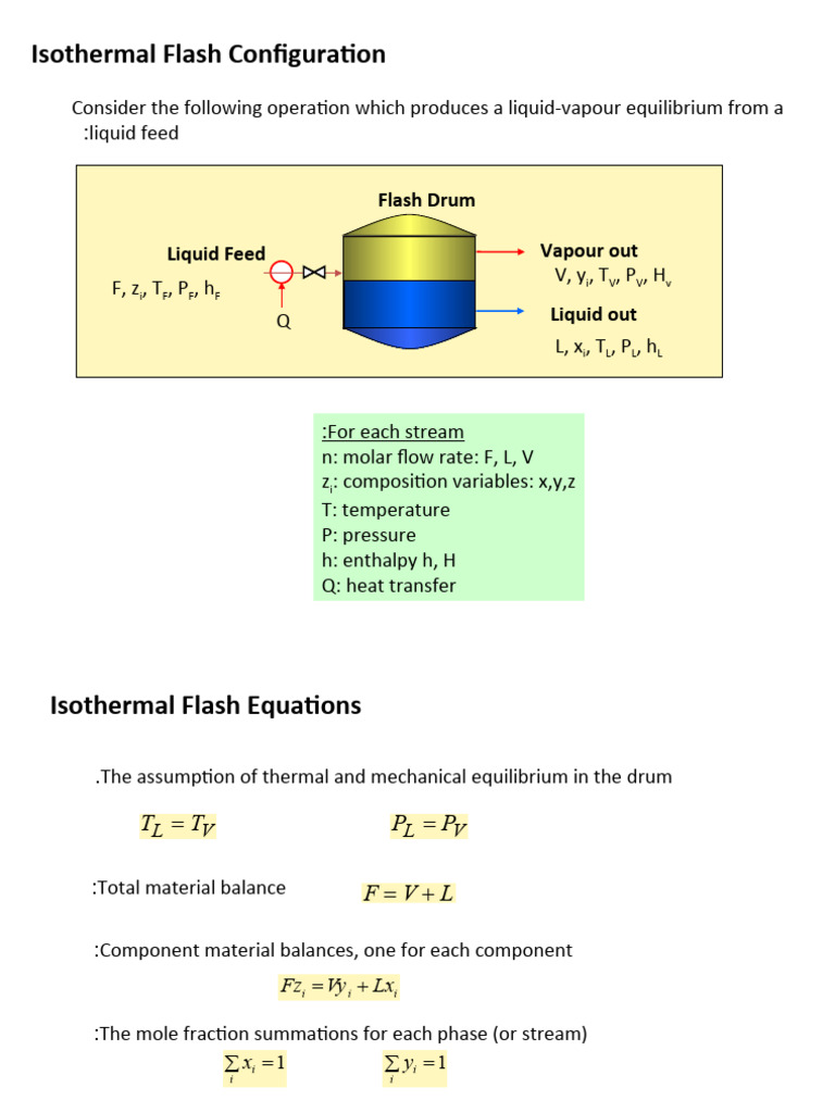 Isothermal Flash | PDF | Scientific Phenomena | Gases