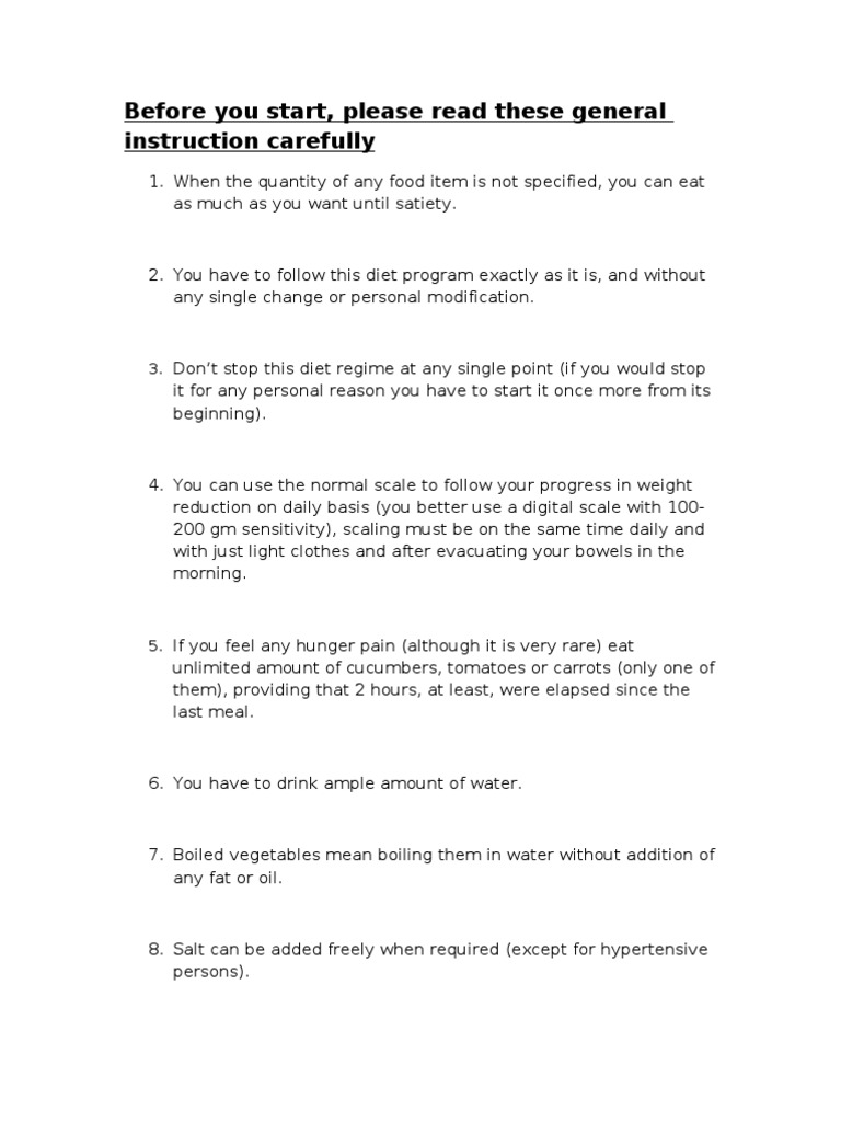 Before You Start | PDF | Salad | Lunch