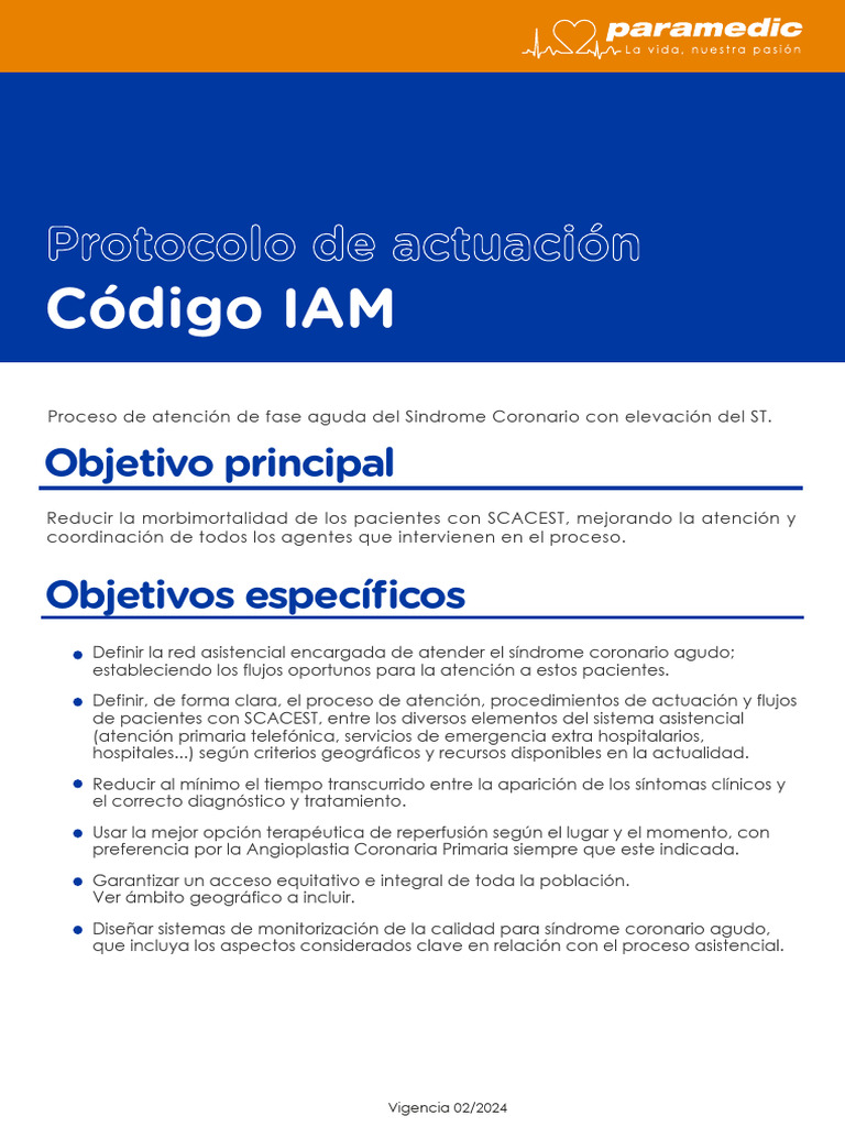 Codigo Iam | PDF | Infarto de miocardio | Electrocardiografia