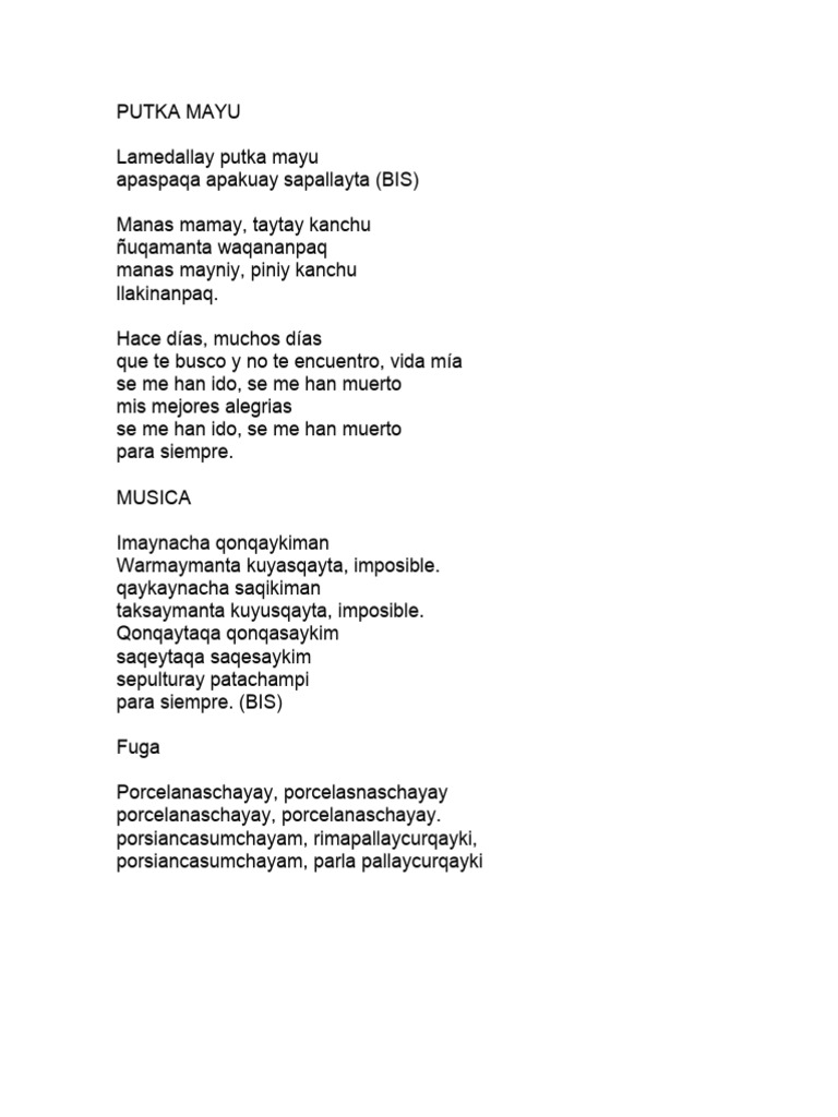 Putka Mayu | PDF | Religión y espiritualidad | Poesía