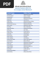 Class Wise Student List 2025-26 | PDF