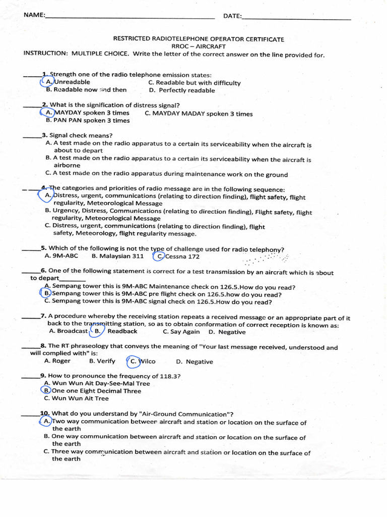 NTC Rroc Aircraft Reviewer | PDF