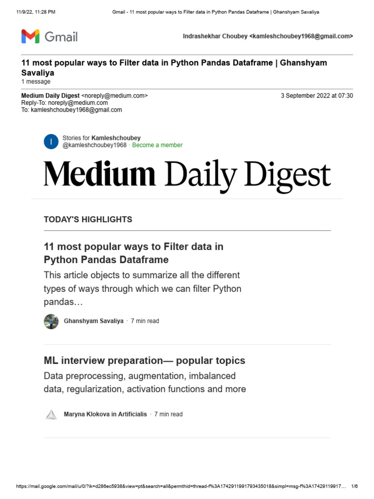 Gmail - 11 Most Popular Ways To Filter Data in Python Pandas Dataframe ...