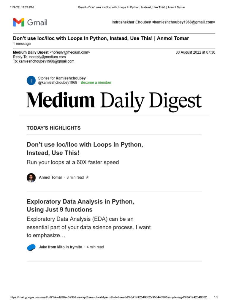 Gmail - Don't Use Loc - Iloc With Loops in Python, Instead, Use This ...