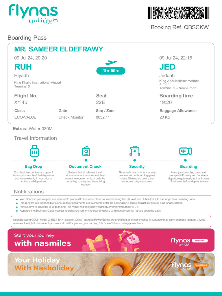 Flynas Travel Guidelines and Check-in Info | PDF | Aviation | Transport