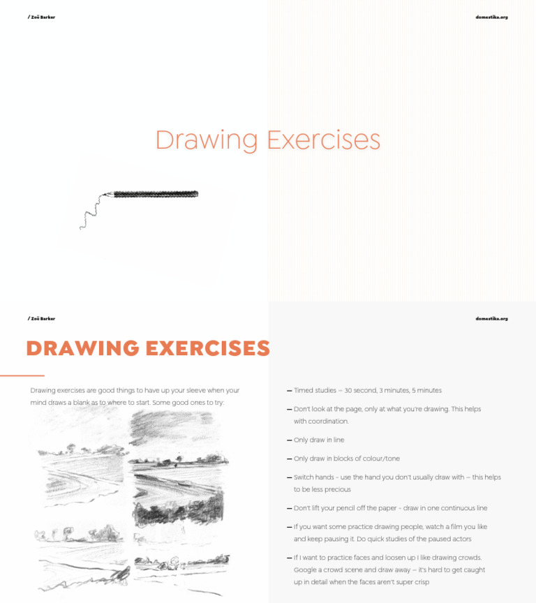 Drawing Exercises | PDF