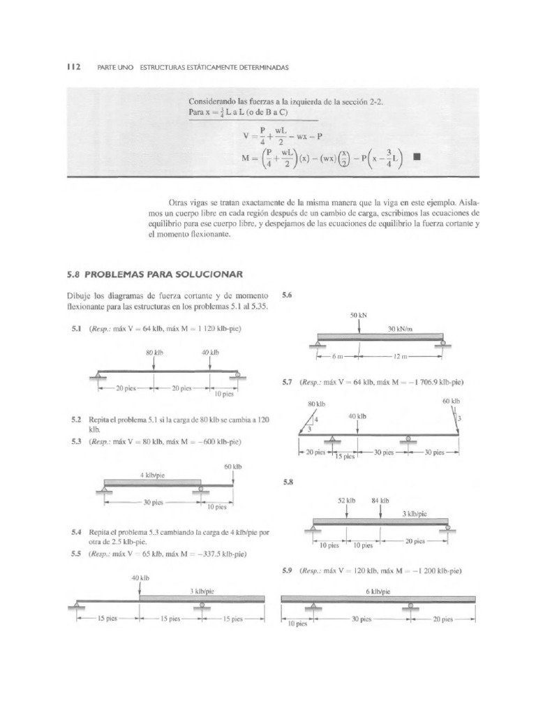 Vigas Ejercicios | PDF