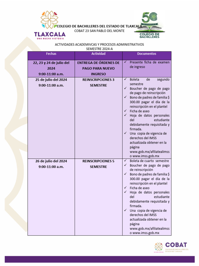 Procesos Academicos y Administrativos 2024-b | PDF