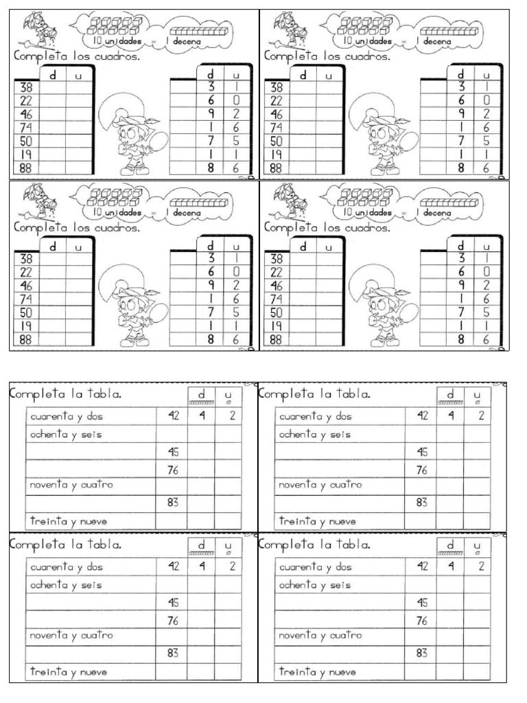 Actividades MATEMATICAS 2do Grado VALOR POSICIONAL | PDF