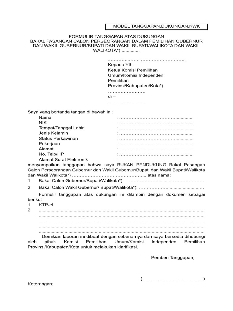 Model Tanggapan Masyarakat-Pilkada | PDF | Politik | Game & Aktivitas