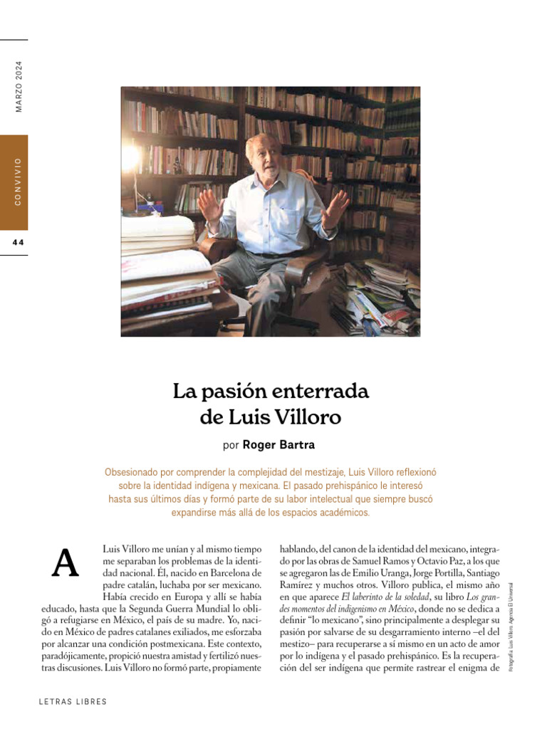 R Batra Sobre Villoro | PDF | México