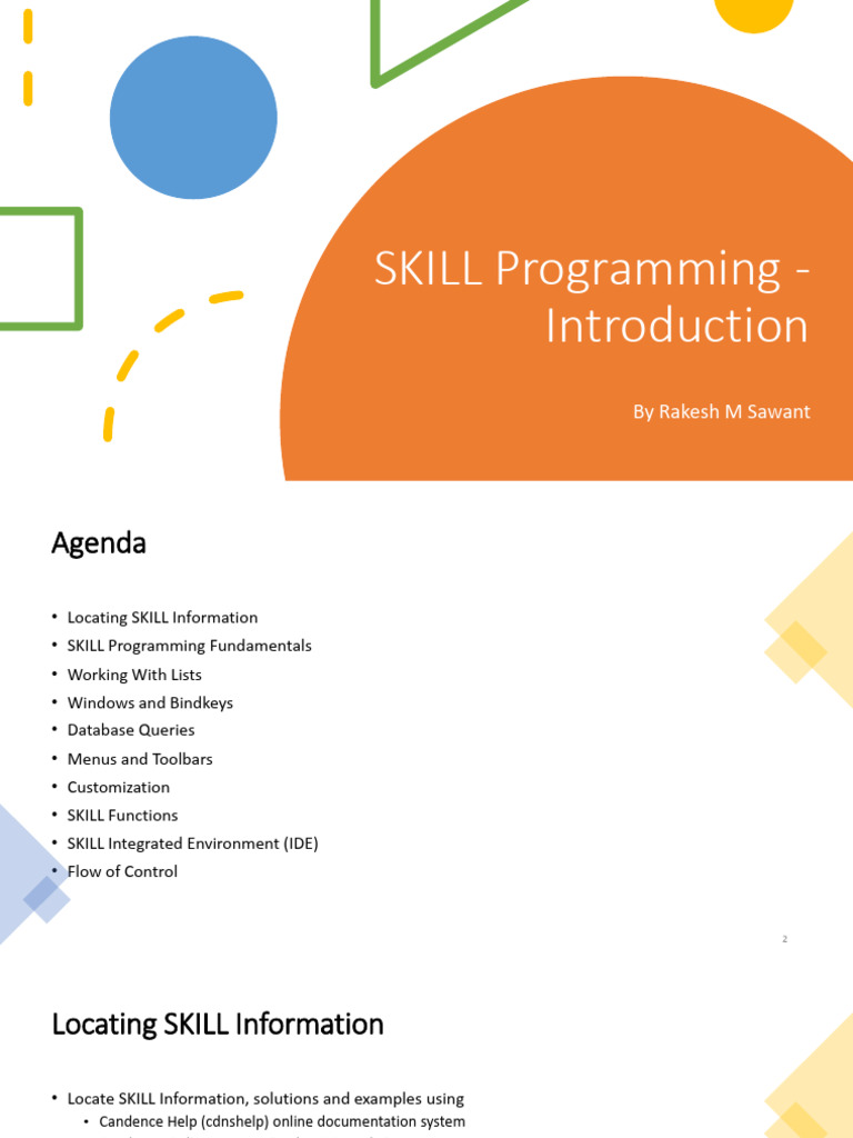 Skill Programming Guide Pdf Parameter Computer Programming Menu Computing