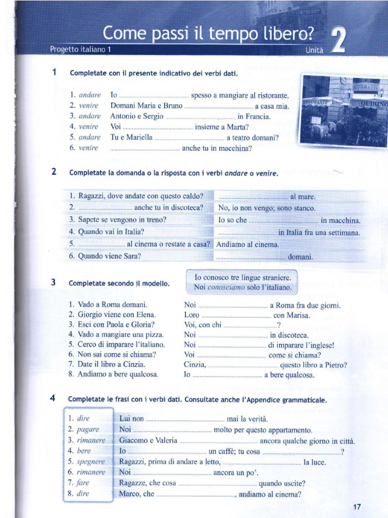 U 2 Esercizi Ita | PDF