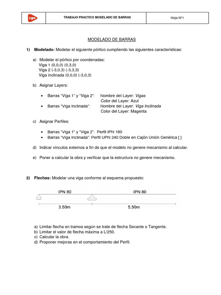 Modelado y Análisis de Barras | PDF | Métodos y materiales de enseñanza