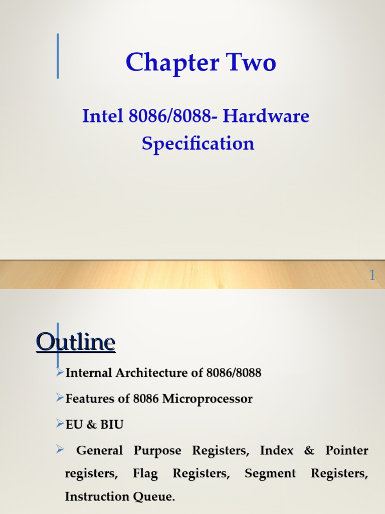 Chapter 2 - 8086 Hardware Specification & Architecture | PDF | Central Processing Unit | Pointer ...
