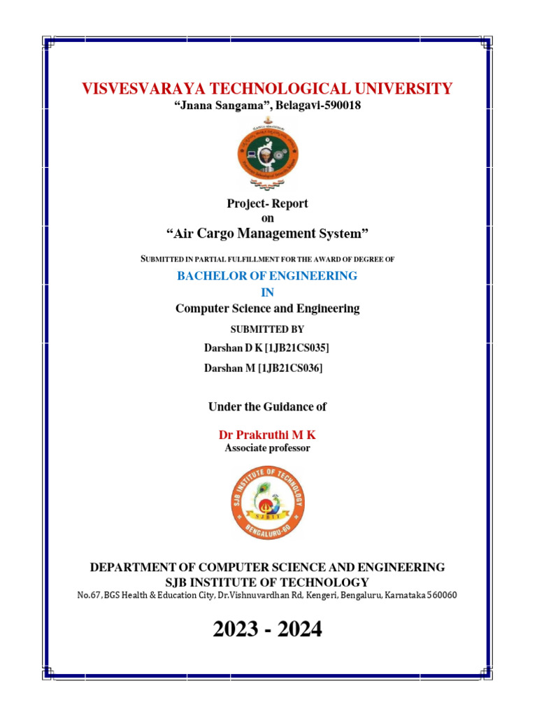 DBMS (Air Cargo Management System) Report | PDF | Cargo | Object ...