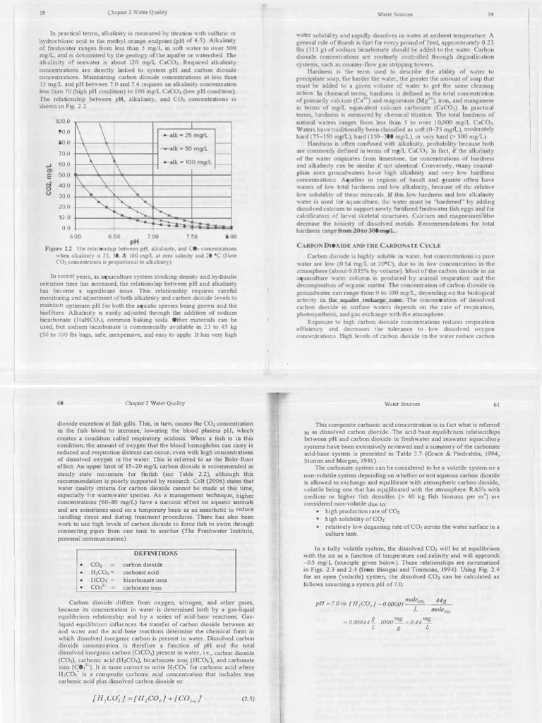Recirculating Aquaculture - Cap 2-11-20 | PDF | Alkalinity | Salinity