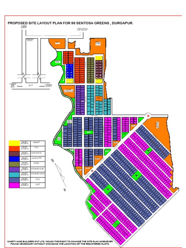 Sentosa Greens Durgapur Master Plan May 2023 | PDF