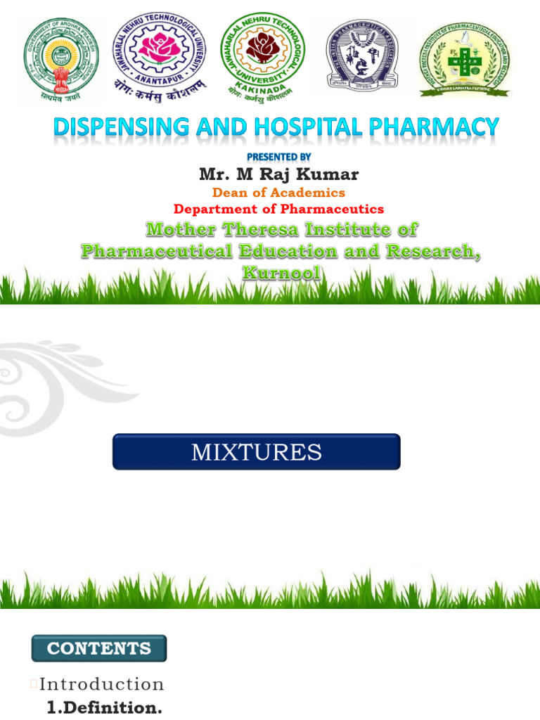 Mixtures Gpat Notes | PDF | Emulsion | Solubility