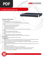 DS-8664NI-I8 - Network Video Recorders - Hikvision | PDF