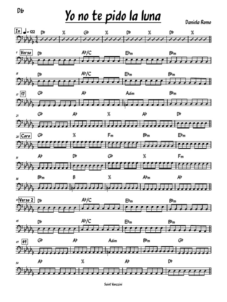 Yo No Te Pido La Luna - Daniela Romo | PDF