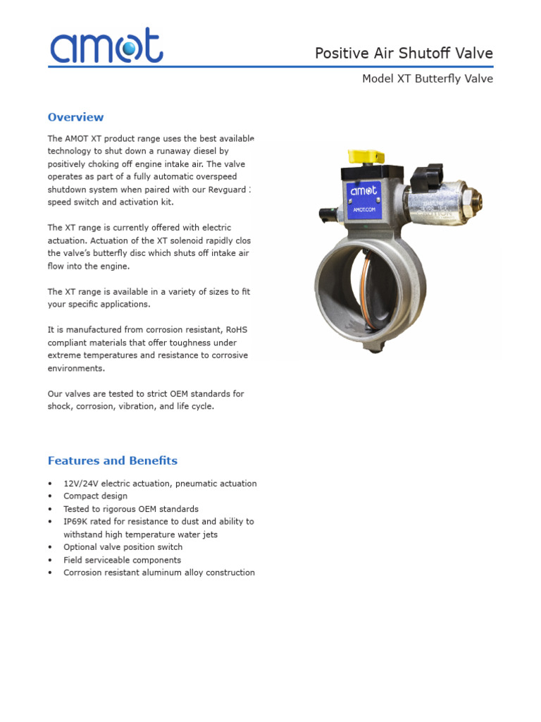 XT- Valve | PDF | Valve | Actuator