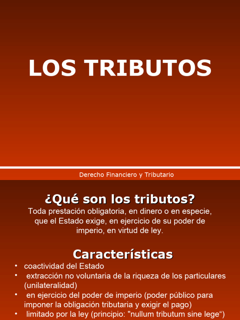 Tributos | PDF | Impuestos | Economias