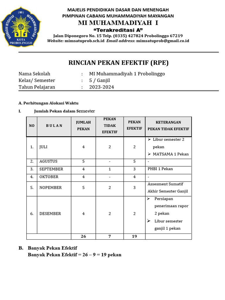 RPE 2023-2024 Size B5 | PDF