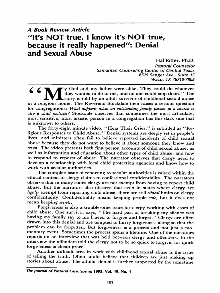 It's Not True. I Know It S Not True, Because It Really Happened 1 | PDF ...