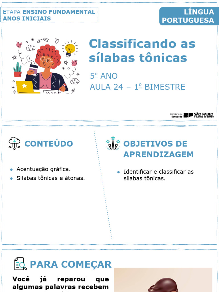 Silaba Tonica 2 | PDF | Estresse (Linguística) | Sílaba