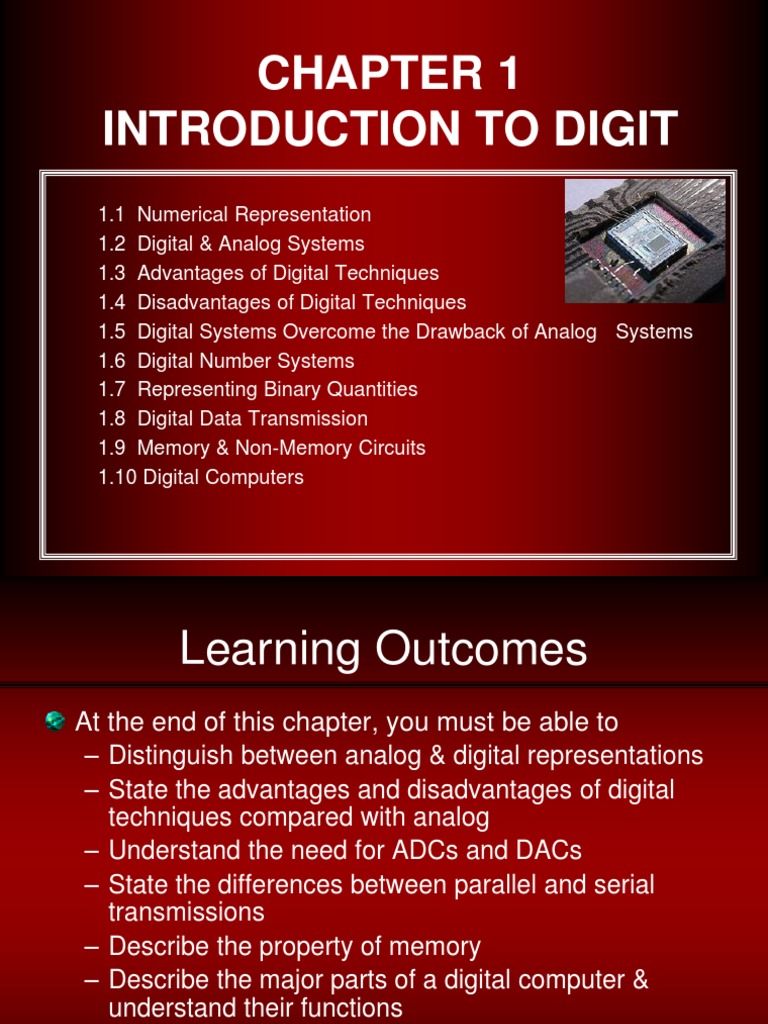 Chap1 Intro Digital System | PDF | Analogue Electronics | Digital Signal