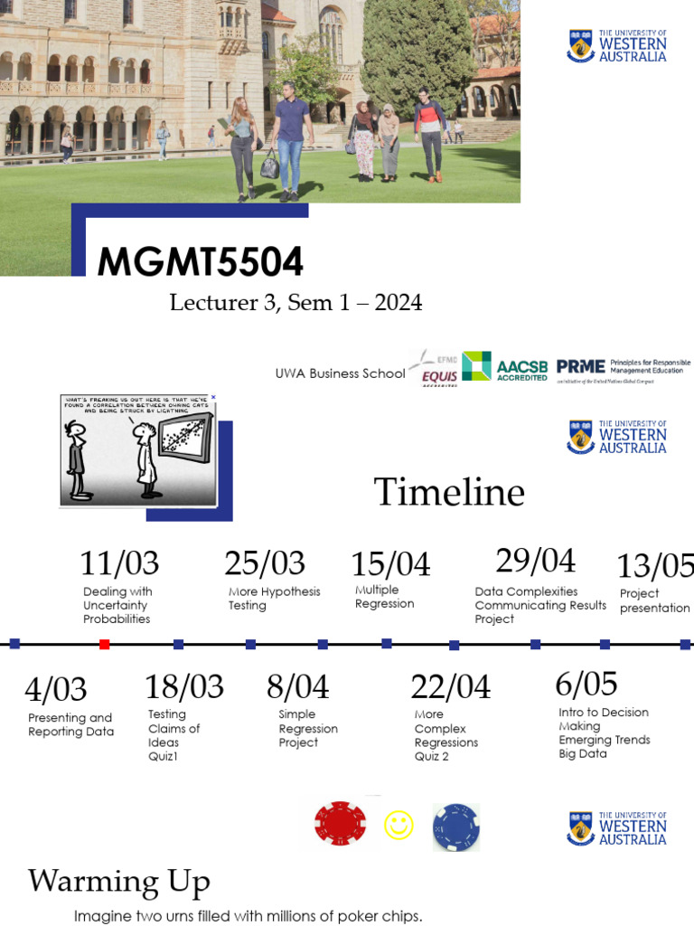 MGMT5504 s1 2024 Lecture3 | PDF | Probability Distribution | Random Variable