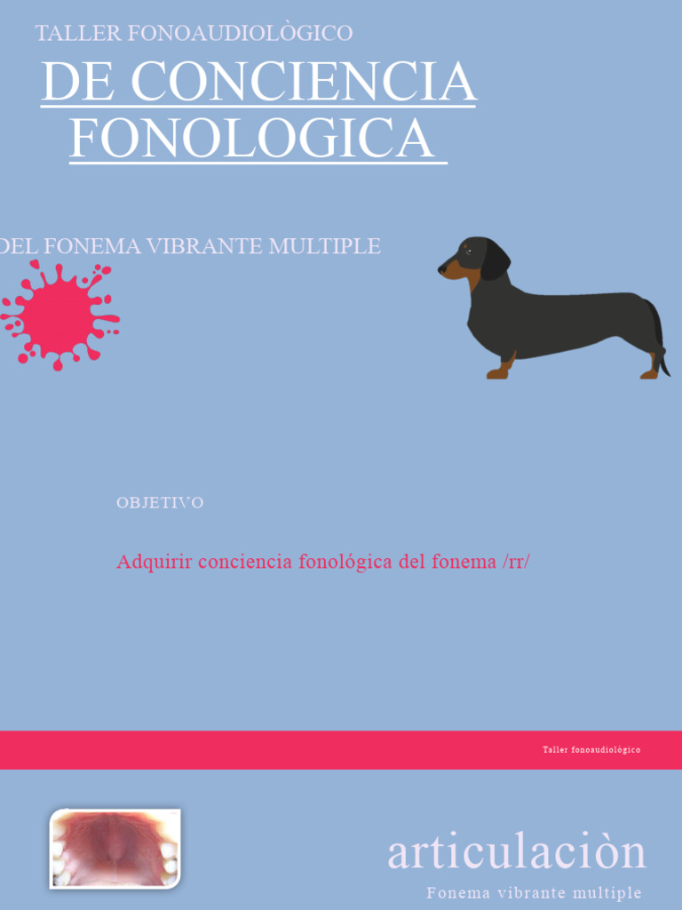 Conciencia Fonologica Del Fonema RR | PDF | Voz humana | Fonología